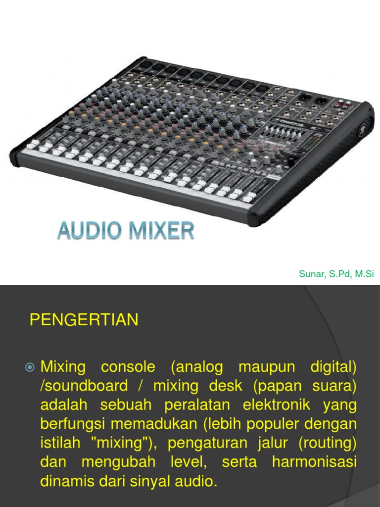 Audio Mixer | PDF