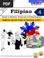 DLP COT 1 Filipino 4 Pagsunod Sa Panuto | PDF