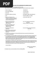 Application Form For Earned Leave or Extension of Leave | PDF ...