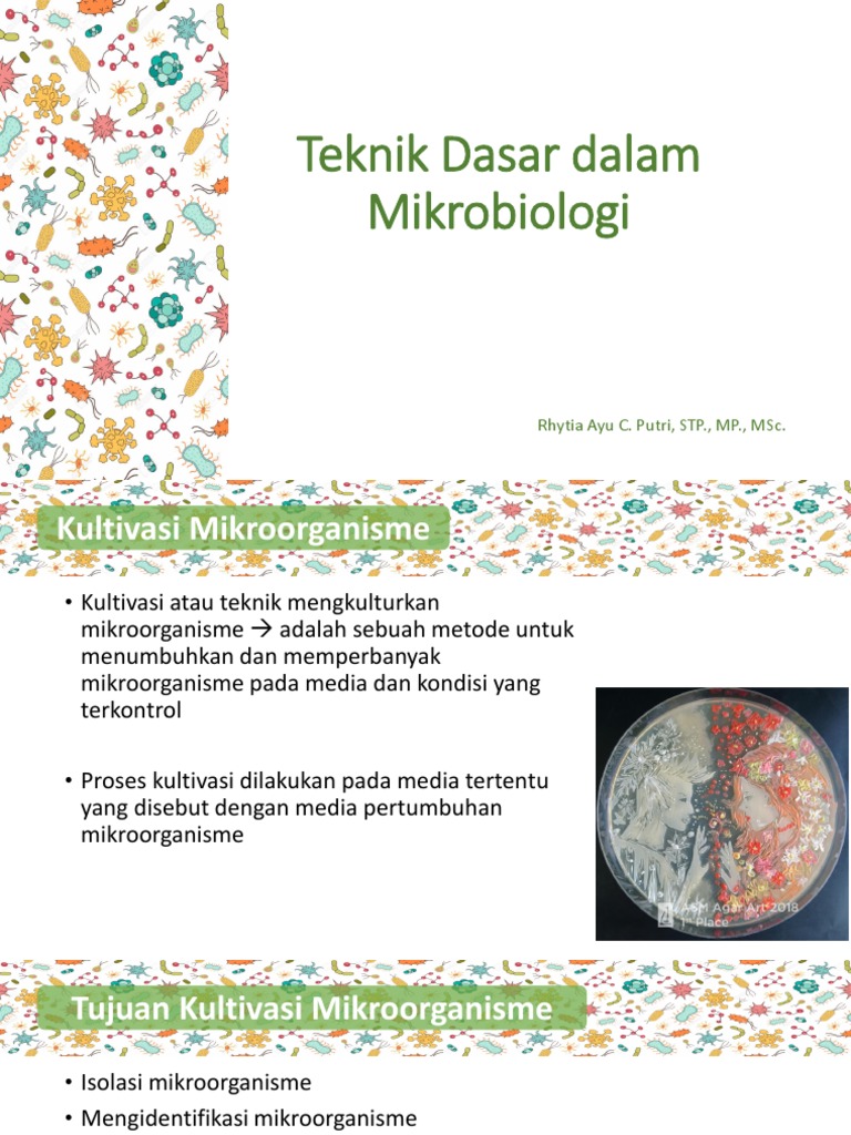 Teknik Dasar Dalam Mikrobiologi | PDF | Kesehatan Holistik | Sains ...
