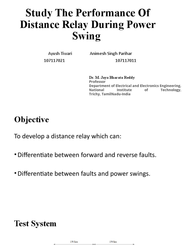 Distance Relay Performance in Power Swings | PDF | Electrical Impedance ...