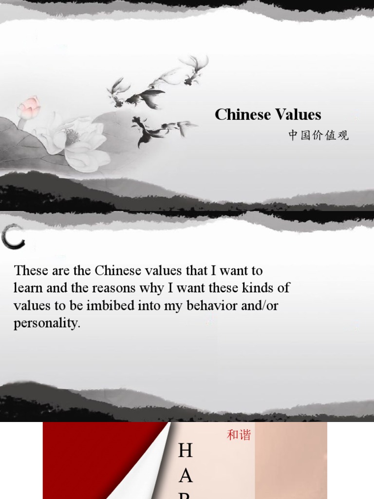 Chinese Values (Mandarin) | PDF | Confucianism | Psychological Concepts