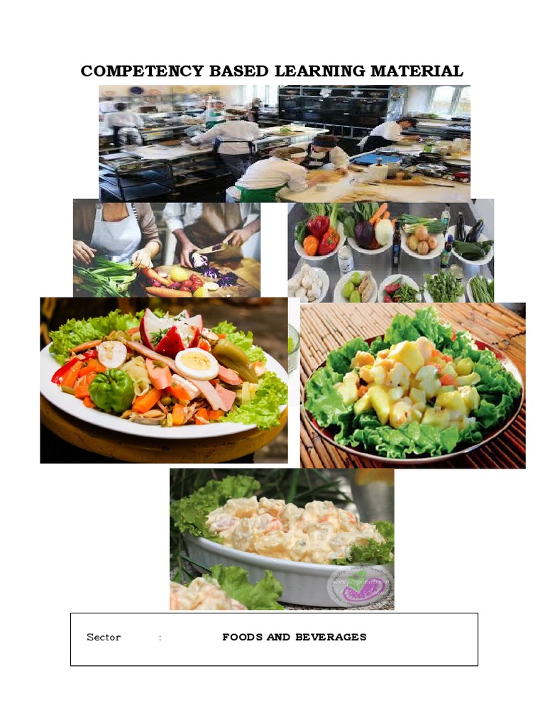 Competency Based Learning Material: Sector: Foods and Beverages | PDF ...