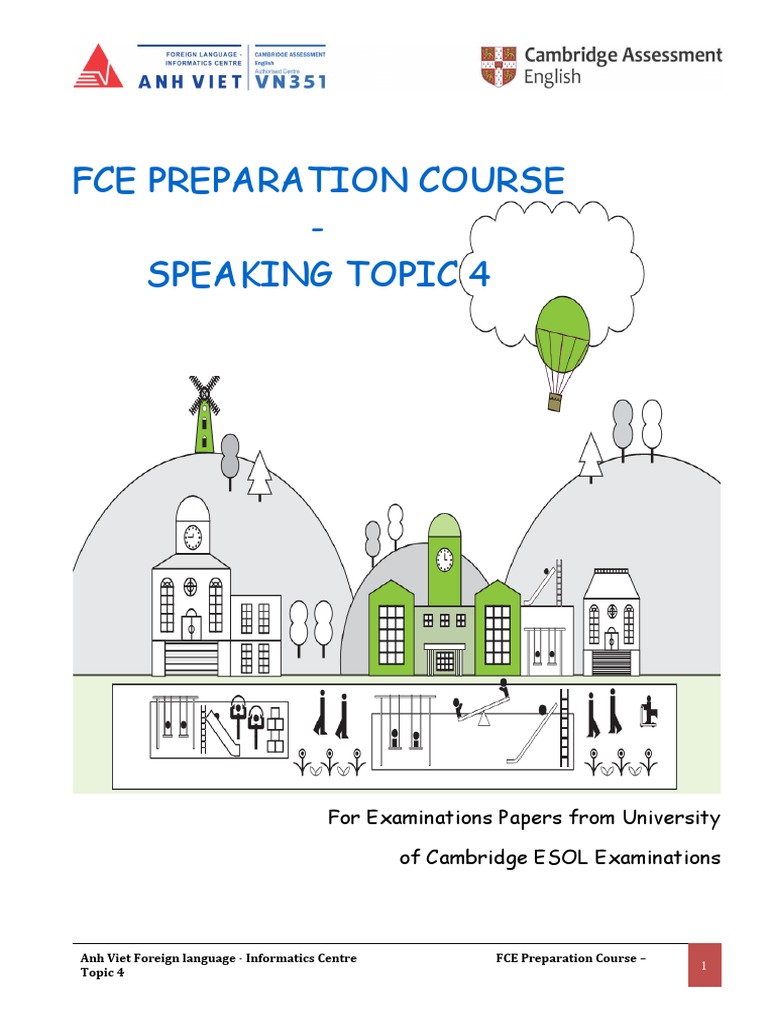Fce Preparation Course - Speaking Topic 4 - Worksheet For Students | PDF | Money | Banks