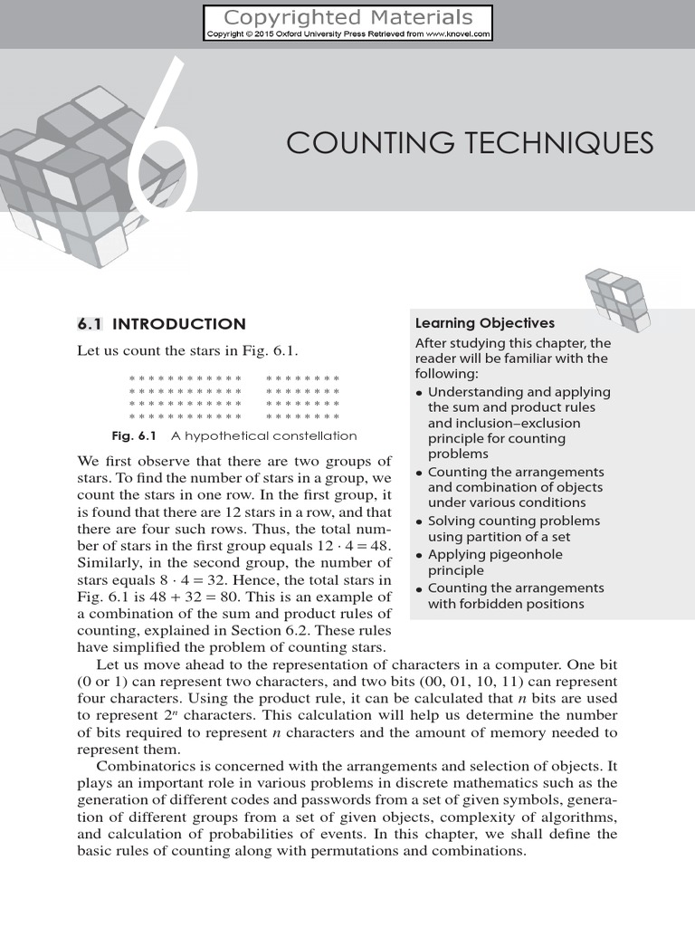 Counting Techniques: Discrete Mathematics | PDF | Permutation | Numbers