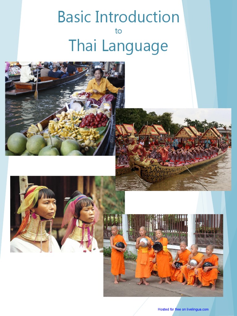 Learn Basic - Thai - Language | PDF | Tone (Linguistics) | Thai Language