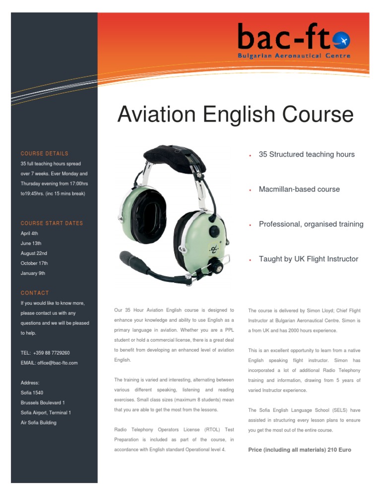Aviation English Course: Information Technology Solutions | PDF ...