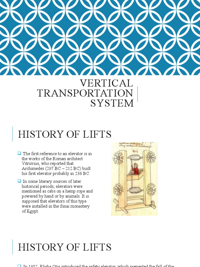 Vertical Transportation System | PDF | Elevator | Escalator