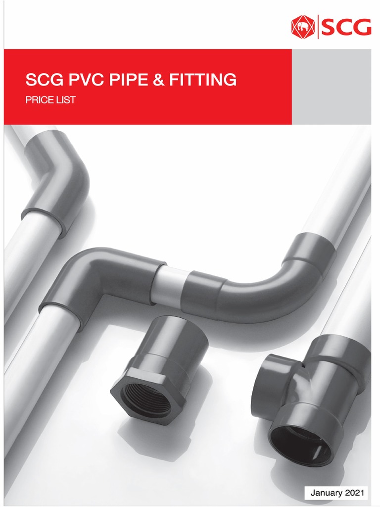 New Catalog PVC Pipe & Fitting SCG 2021 (Rev) | PDF
