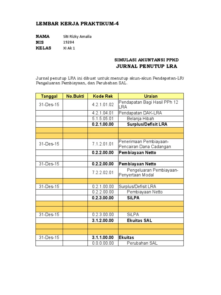 Lembar Kerja Praktikum-4 | PDF