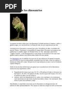 Triptico Dinosaurios | PDF | Dinosaurios | Cretáceo