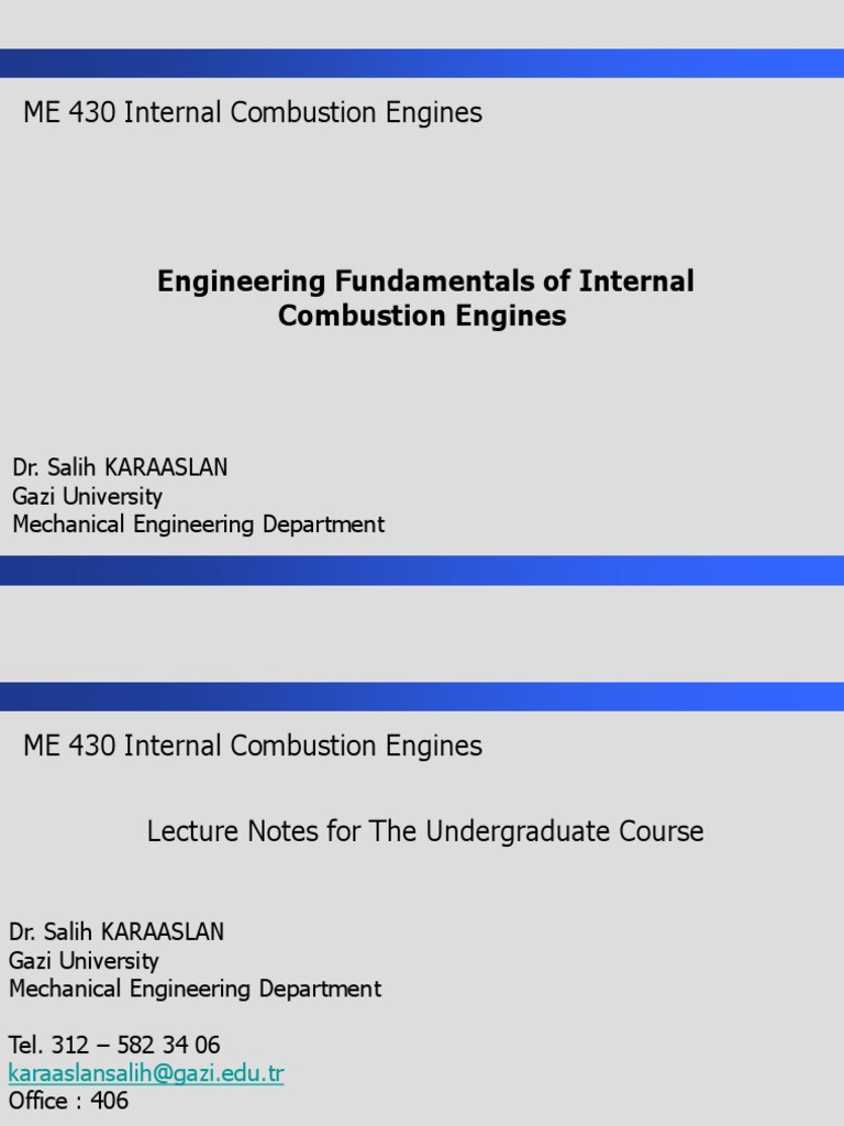 Engineering Fundamentals of Internal Combustion Engines | PDF | Internal Combustion Engine ...
