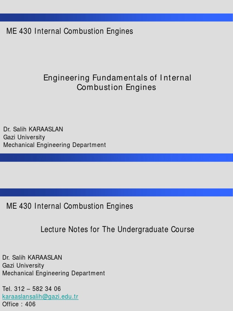 5-Engine Characteristics | PDF | Internal Combustion Engine | Engines