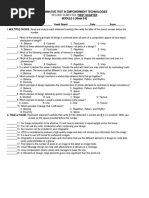 Pre Test Graphic Design | PDF | Color | Shape