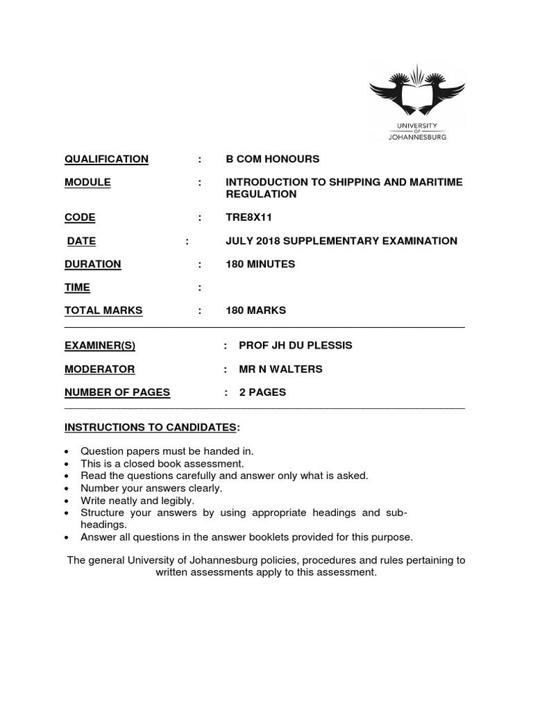 Introduction To Shipping and Maritime Regulation (Sup) | PDF ...