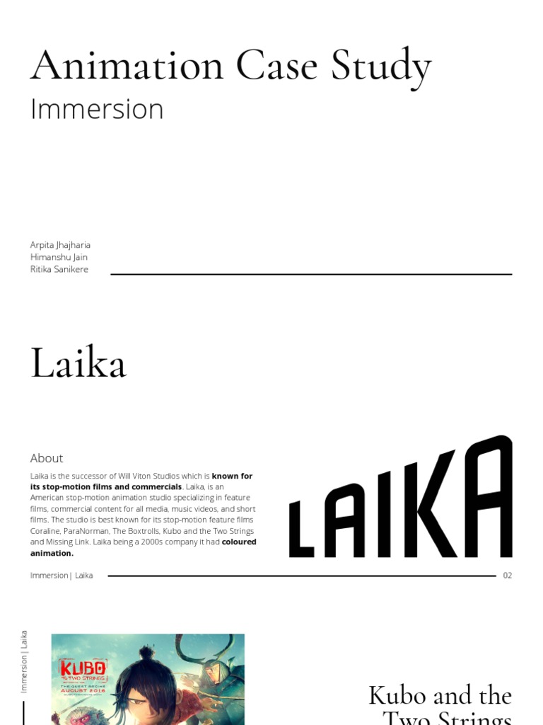 Animation Case Study | PDF | Animation | Computing And Information ...