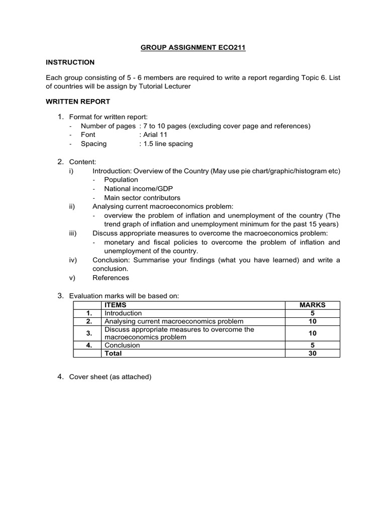Group Assignment Eco211 - Mac 2021 - Edit | PDF | Macroeconomics ...