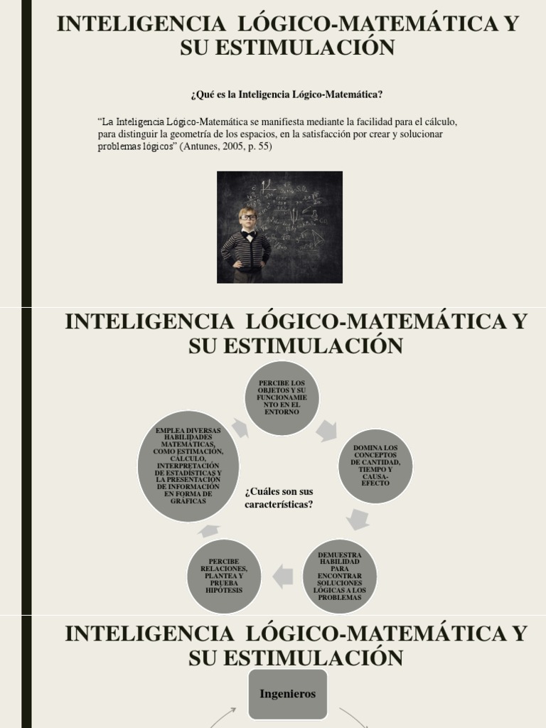 Estimulación de la Inteligencia Lógico-Matemática | PDF | Inteligencia ...