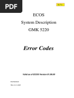 Errorcodes EKS5 en | PDF | Sensor | Engineering Tolerance
