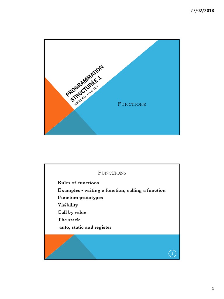 4 Functions Pdf Subroutine Parameter Computer Programming 4145