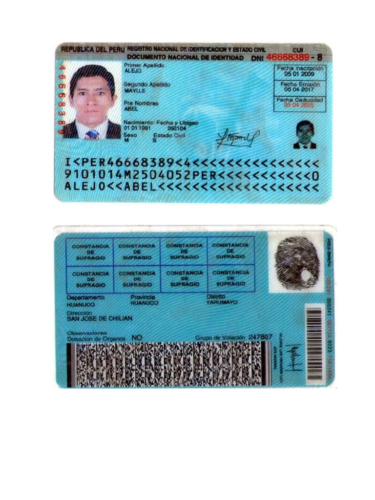 Copia de Dni - 2020 | PDF