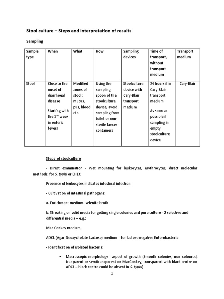 Microbiological Investigation of Stool | PDF | Biology | Epidemiology