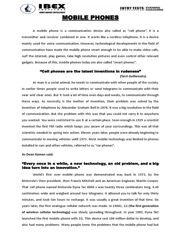 Mobile Phones | PDF | Mobile Phones | Telephone