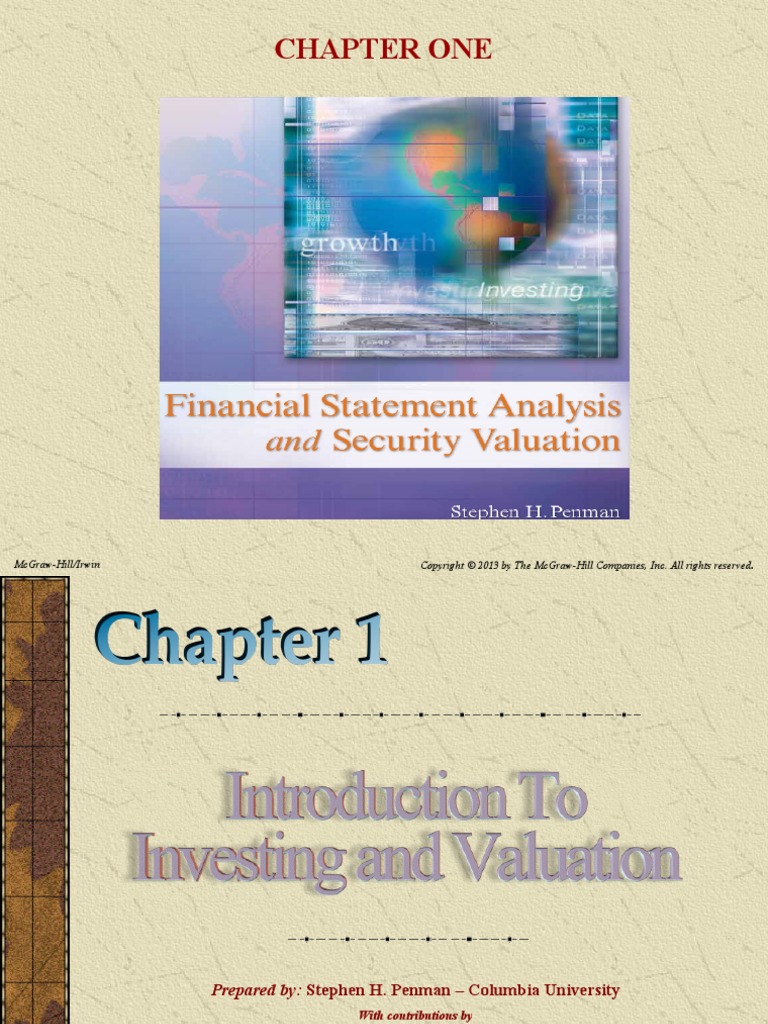 Chap 01 Introduction To Investing and Valuation | PDF | Valuation ...