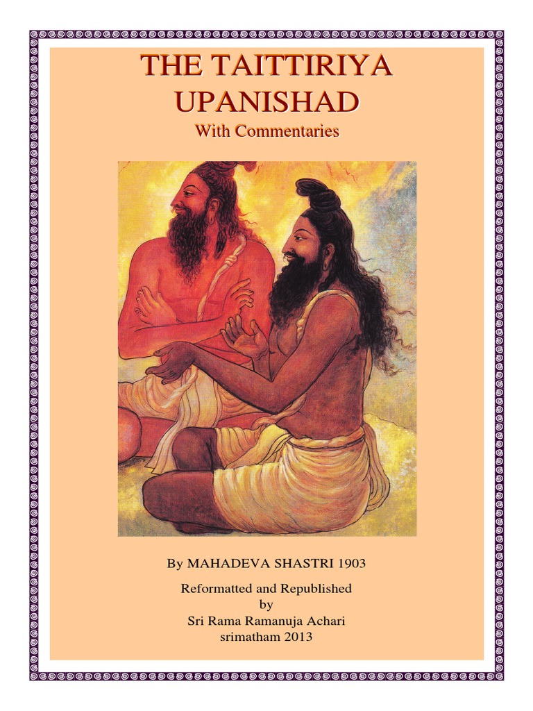 Taittiriya Upanishad - Shankaracharya Bhashya Eng | PDF | Ātman ...