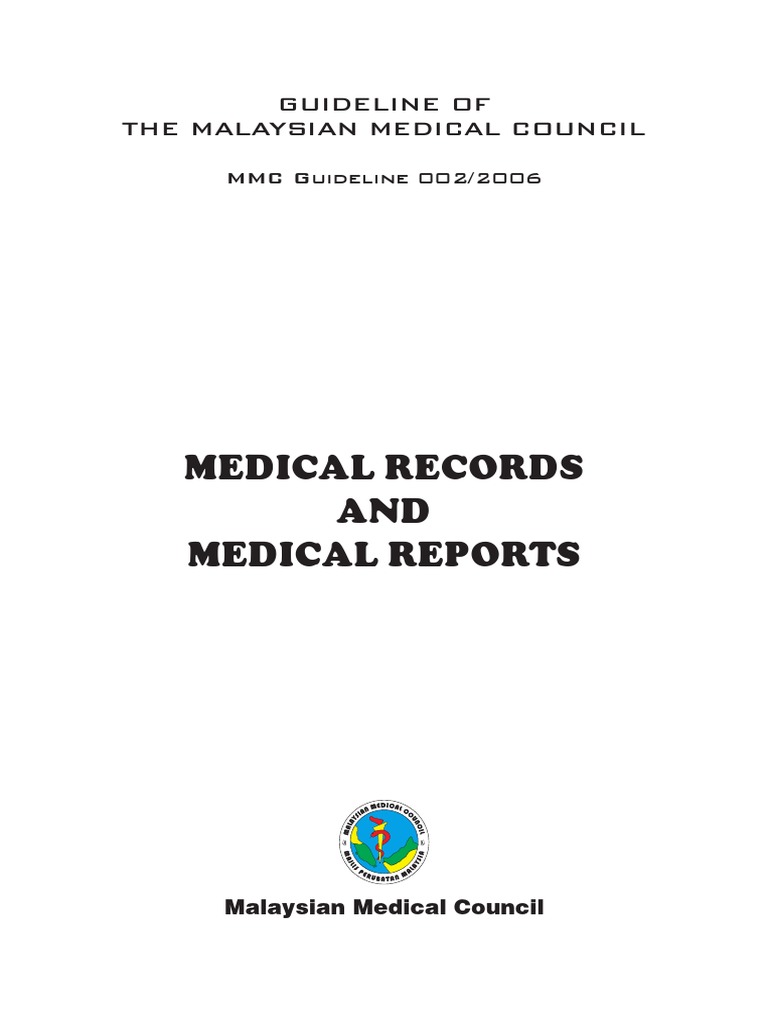 MMC Guidelines on Medical Records | PDF | Medical Record | Confidentiality
