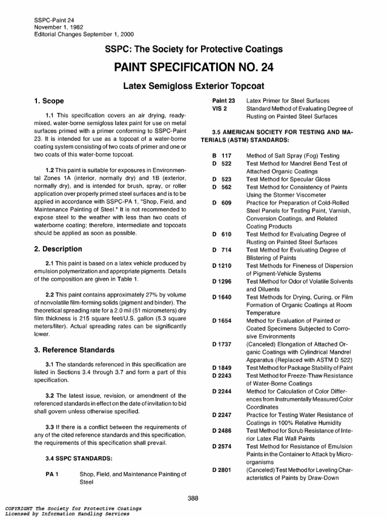 Paint Specification No.: SSPC: The Society For Protective Coatings ...