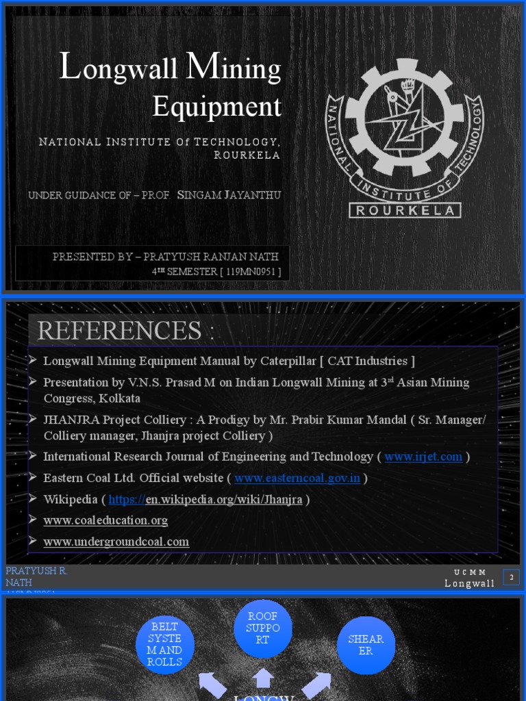 Longwall Mining Equipment With Case Study of Jhanjra ECL Mines | PDF ...
