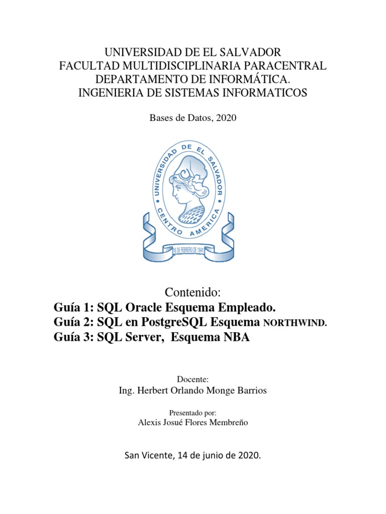 Mi Guia de Base de Datos. Postgres SQL | PDF | SQL | Datos