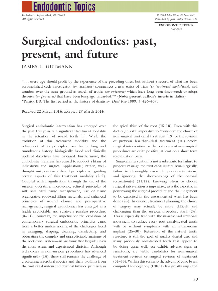 Endodontic Topics | PDF | Surgery | Periodontology
