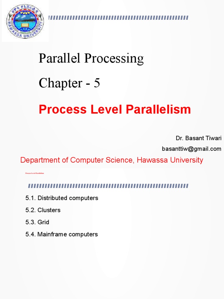 Parallel Processing Chapter - 5: Process Level Parallelism | PDF | Peer ...