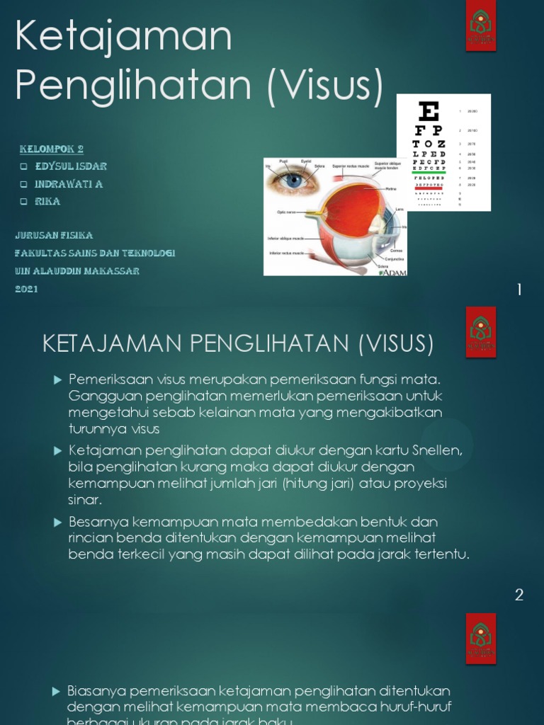 Ketajaman Penglihatan Visus | PDF