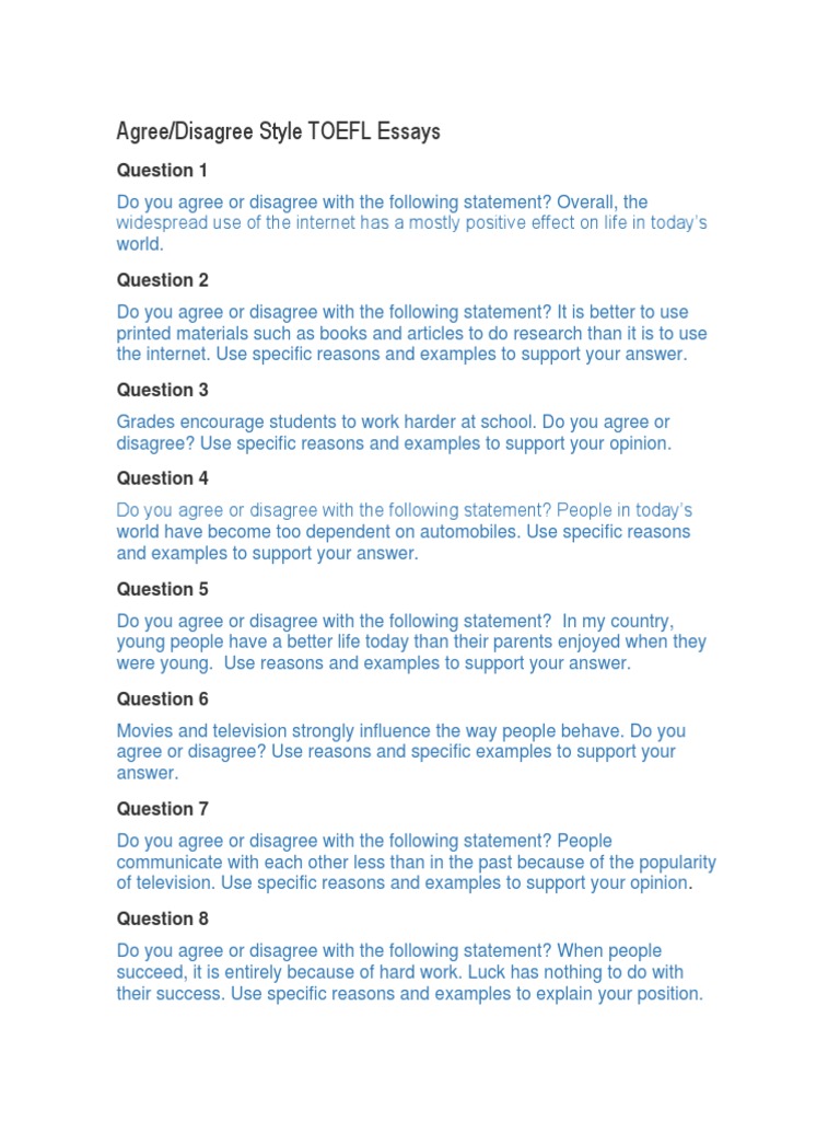 Questions For Writing | PDF | Reason | Teachers