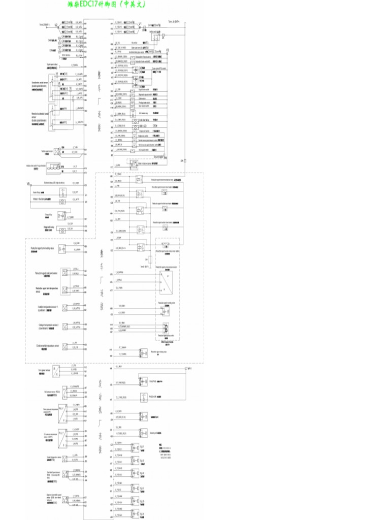 Sơ Đ Chân Bosch EDC17CV44 (Chinese-English) | PDF