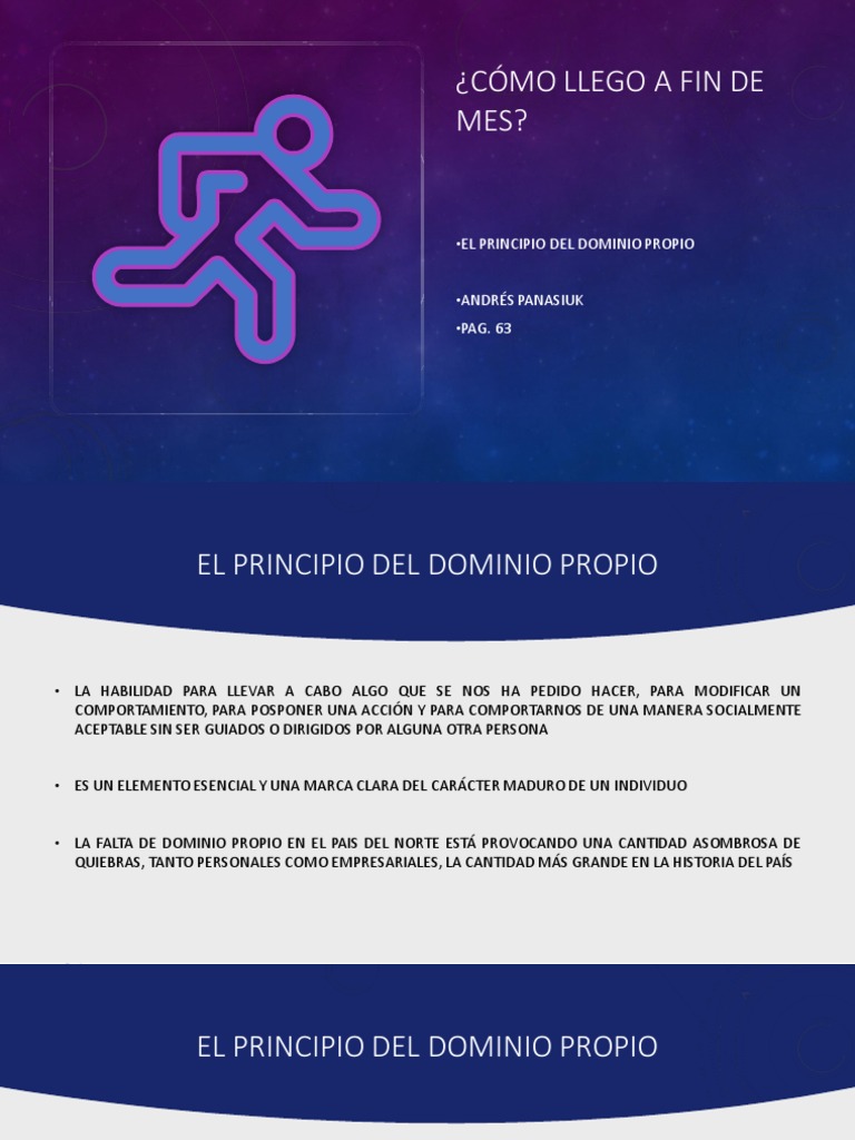 Principio del Dominio Propio | PDF