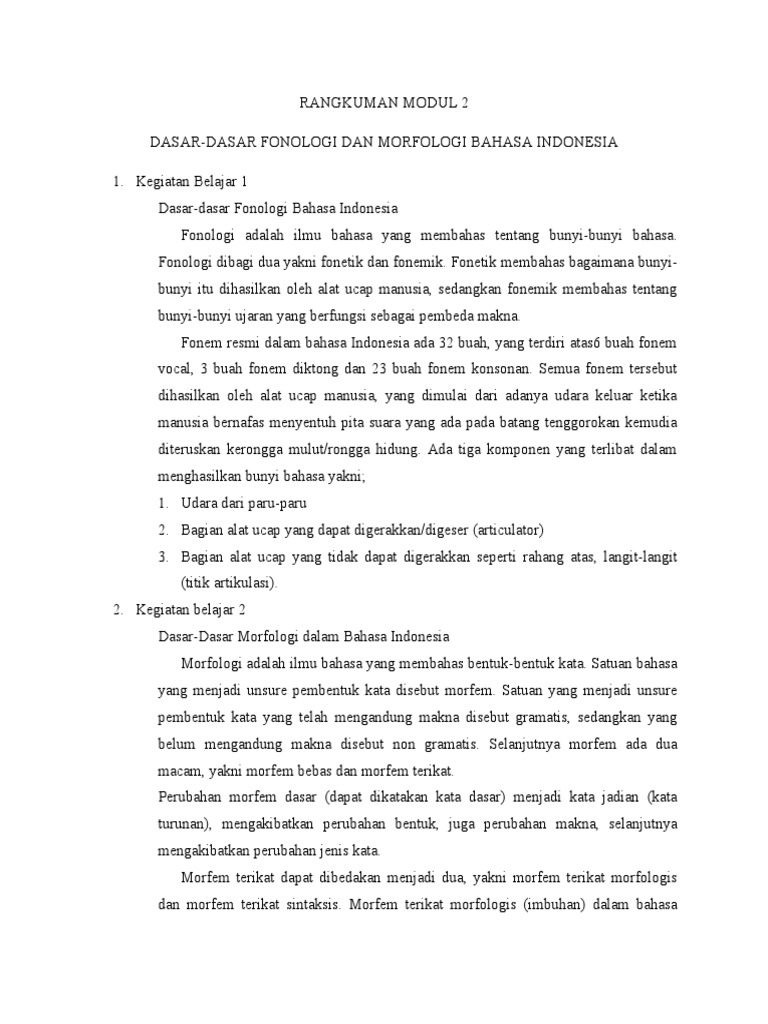 RANGKUMAN MODUL 2 Dan MODUL 3 | PDF
