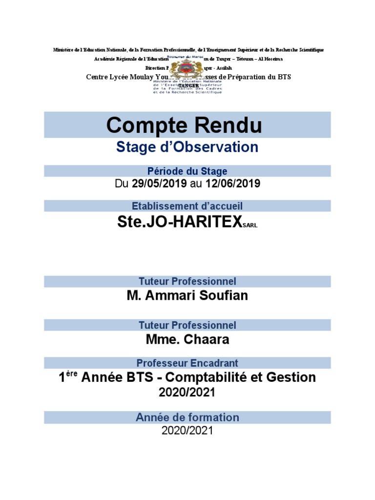 Stage | PDF | Gestion des ressources humaines | Sociétés