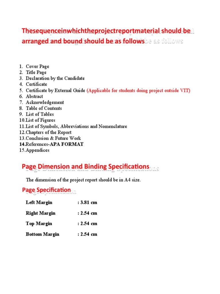 VIT Project Report Formatting Guide | PDF | Wireless Ad Hoc Network ...