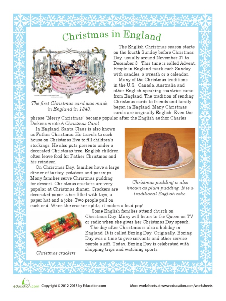 Christmas Traditions in England | PDF | Christmas And Holiday Season ...