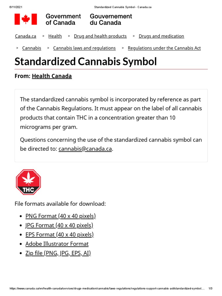 Standardized Cannabis Symbol | PDF