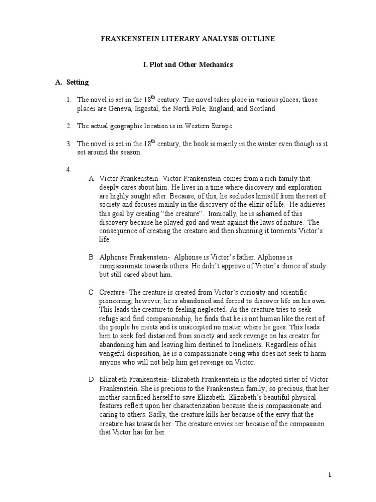 Frankenstein Notes - Important | PDF | Frankenstein | Mary Shelley