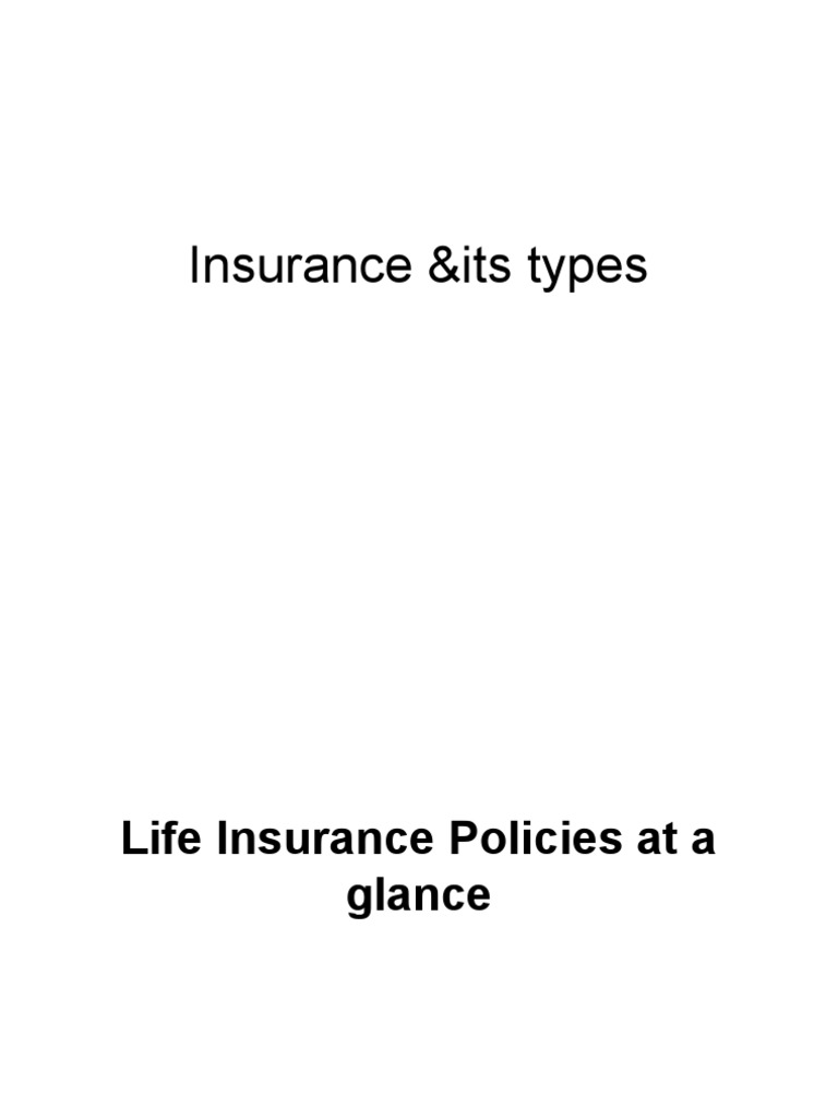 An Overview of Common Insurance Policies in India: A Guide to Life ...