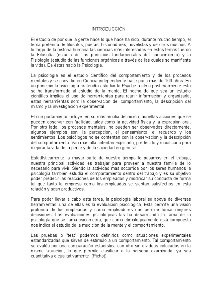 Test de Cleaver | PDF | Comportamiento | Sicología
