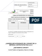 FT-SST-004 Formato Presupuesto Del SG-SST | PDF | Higiene Ocupacional