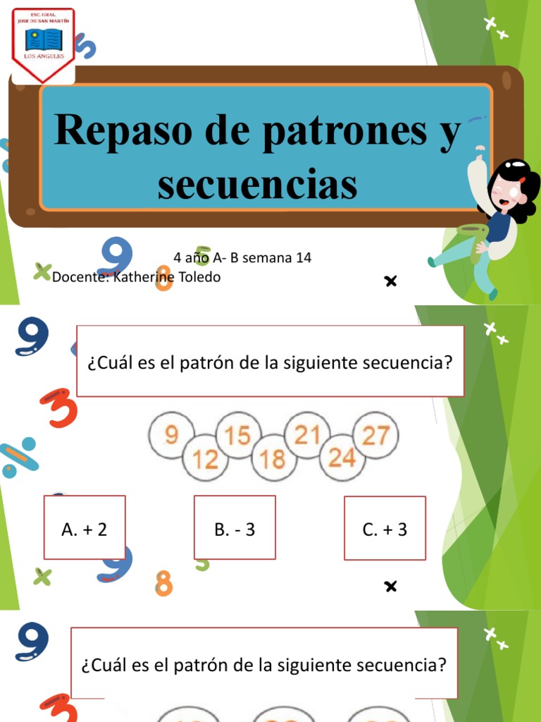 Repaso Patrones y Secuencias | PDF