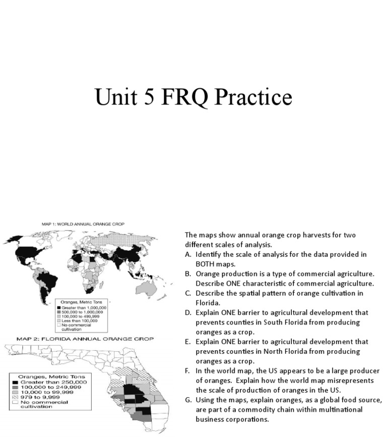 Unit 5 FRQ Practice Ap Human Geo | PDF | Social Science | Travel